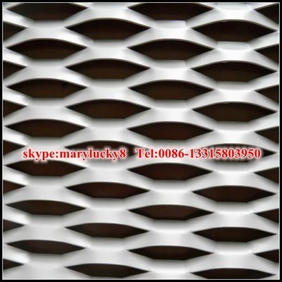 Architectural Aluminum expanded metal Facade mesh/Aluminum architectural facade