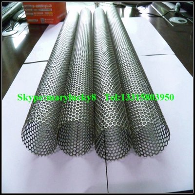 Welding perforated metal tubes