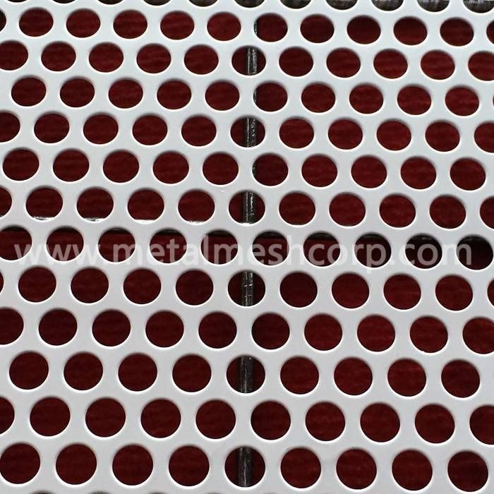 Staggered 60 Degrees Round Hole Perforated Metal supplier