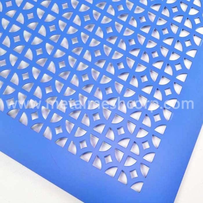 Slotted hole aluminum perforated metal mesh supplier